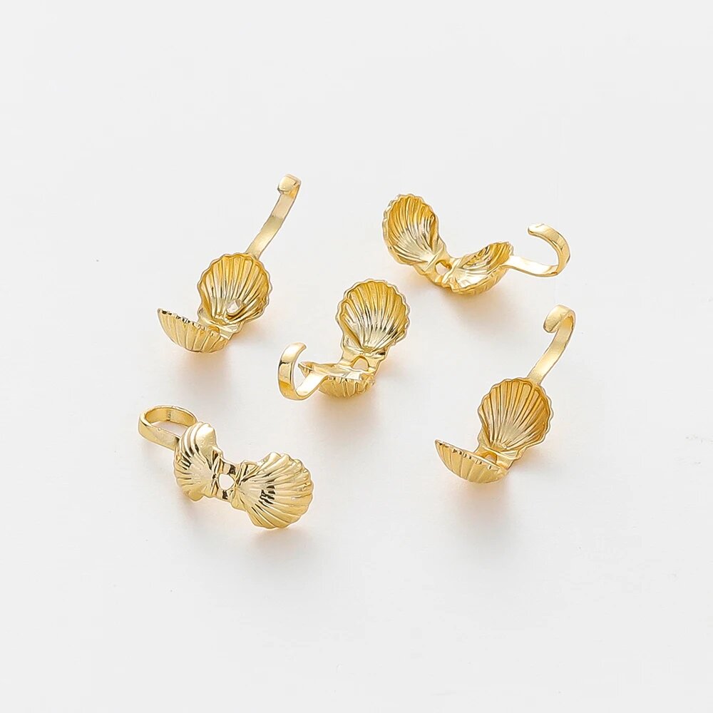 Обжимные бусины St.kunkka для бижутерии, золотые, 20 шт. 18K Gold