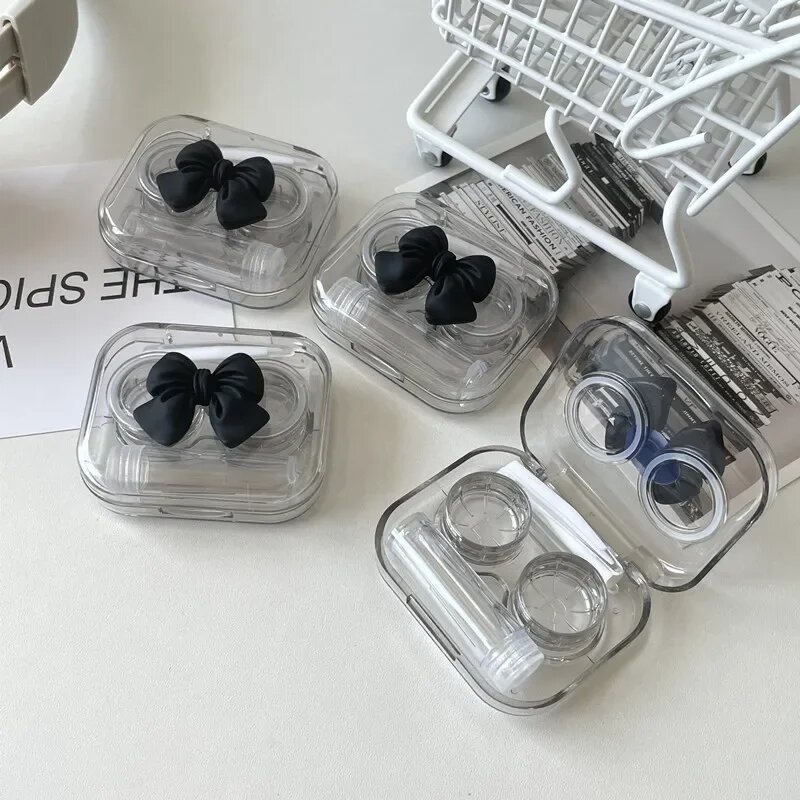 Чехол для контактных линз с сердечком Black B 1PCS