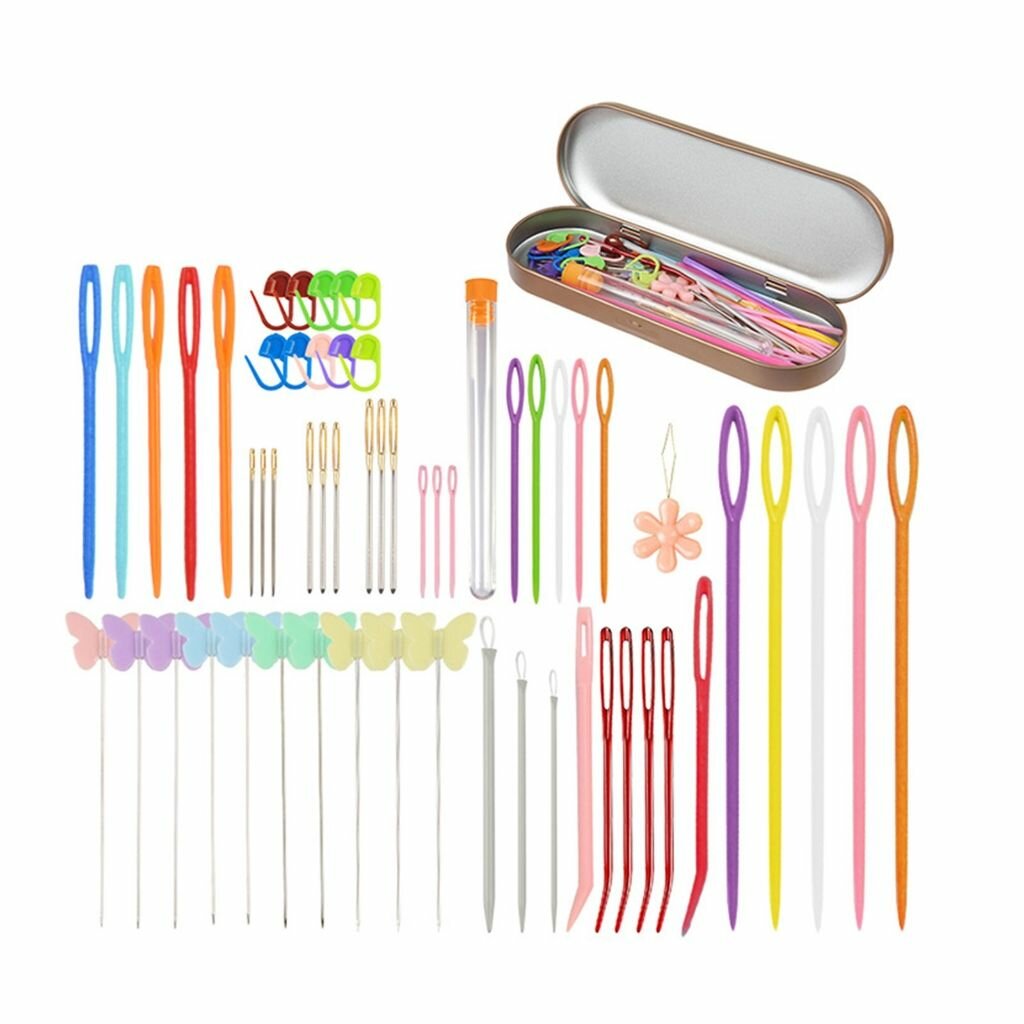 Набор для шитья свитера иглой с большим ушком-Набор игл с большим ушком 1