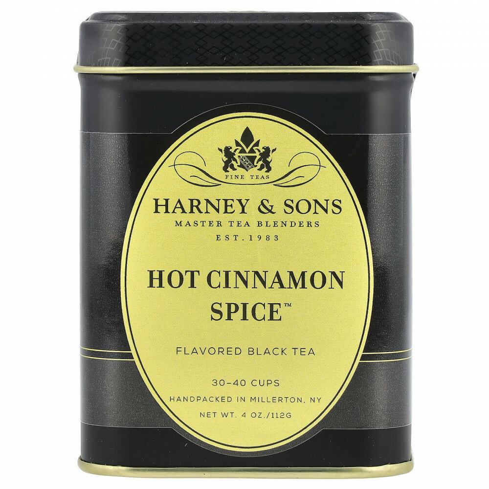 Harney & Sons, Black Tea, Hot Cinnamon Spice ™, 112 г (4 унции)