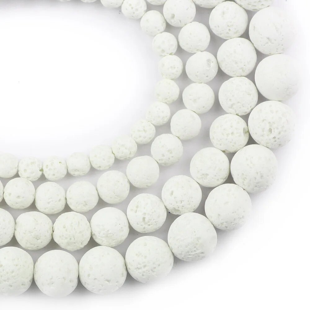 Бусины из вулканической лавы YHBZRET 6/8/10/12 мм 10mm 38pcs