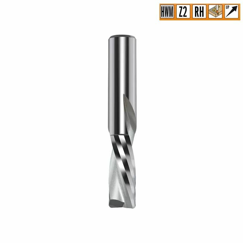 Фреза СМТ Италия нижний рез спиральная монолитная 3x12x60 Z 2 S 6 RH