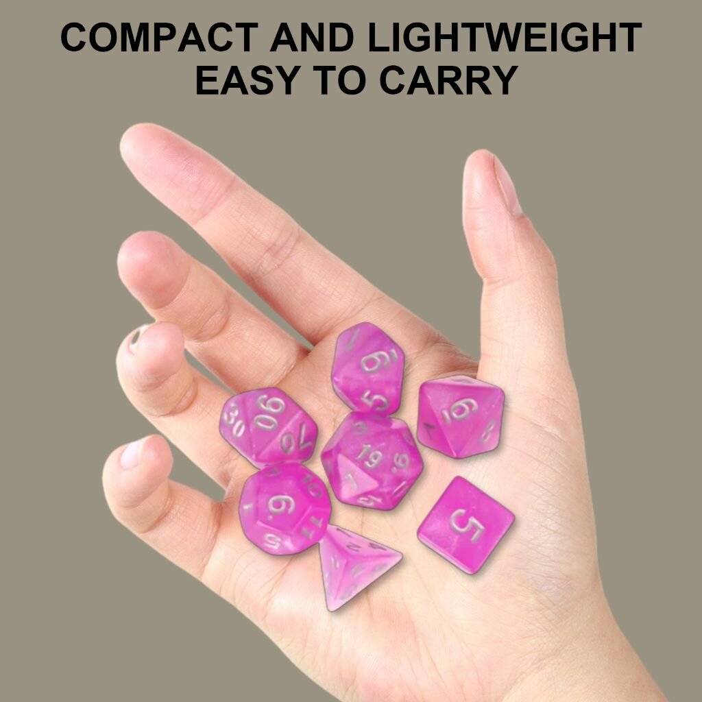 14 шт. Акриловые многогранные игральные кости разных размеров с цифрами для детей и взрослых, - Коробка из четырех штук