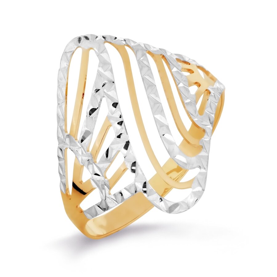 Кольцо, красное золото, 585 проба, родирование