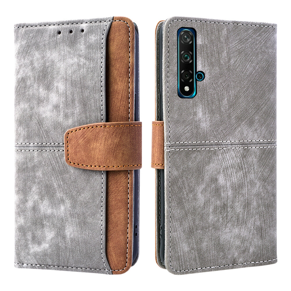 Чехол книжка для Honor 20 защитный, противоударный, с магнитом/ Чехол на Хонор 20, серый