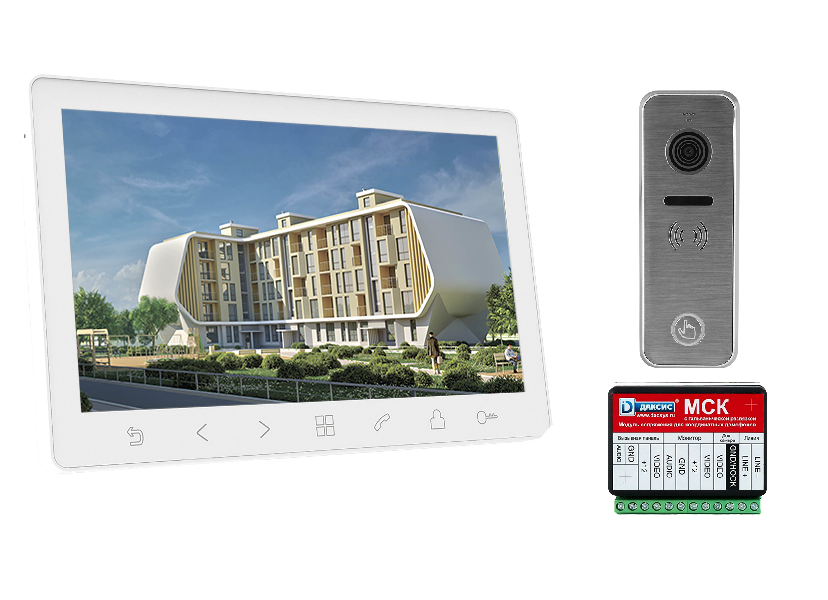 Комплект видеодомофона Tantos Prime HD SE и iPanel2 HD с блоком сопряжения