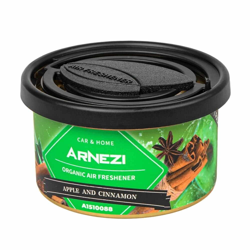 Ароматизатор для автомобиля, пахучка в машину, освежитель воздуха салона авто, органик яблоко корица AS-14 'Apple and Cinnamon'A1510088 Arnezi