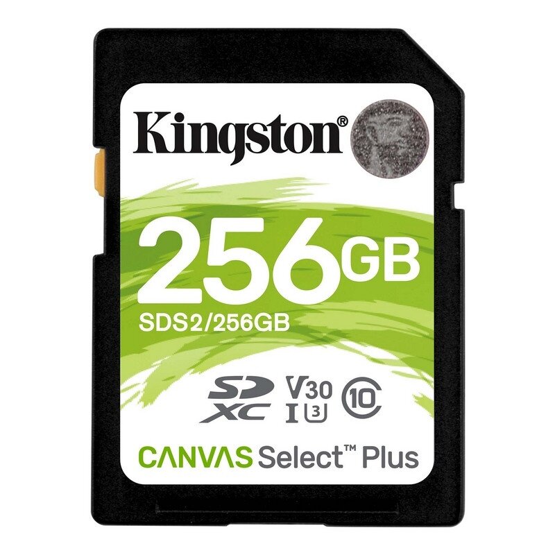 Карта памяти Kingston модель Canvas Select Plus SDXC UHS-I Cl10, объем 256 Gb (SDS2/256Gb)