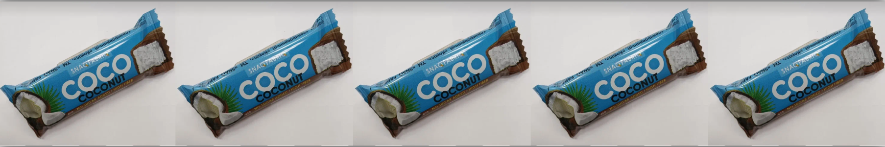 Батончик Snaq Fabriq COCO COCONUT, глазированный с начинкой кокос, с высоким содержанием клетчатки, 40 гр, 5 шт