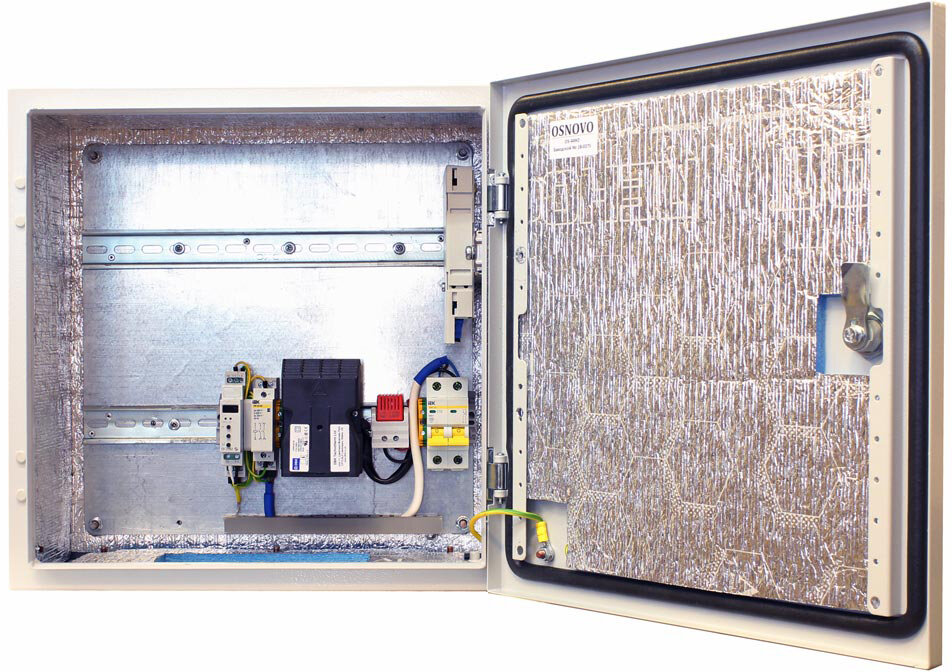 OS-44H2 / Шкаф OSNOVO Уличная станция (термошкаф) с термостабилизацией, теплоизоляцией и оптическим