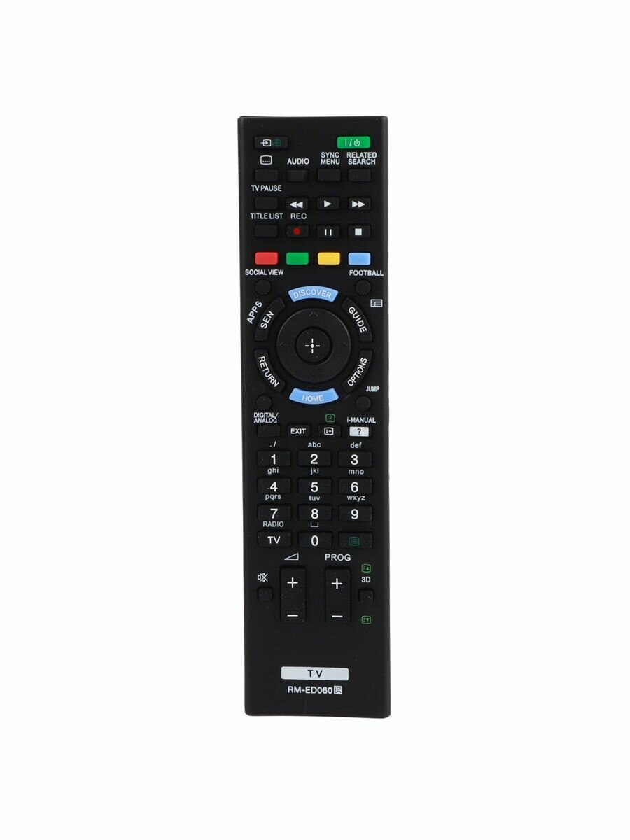 Пульт дистанционного управления Smart TV Универсальный контроллер светодиодного телевизора, совместимый с RM-ED060, перезаряжаемый, с длительным сроком службы батареи