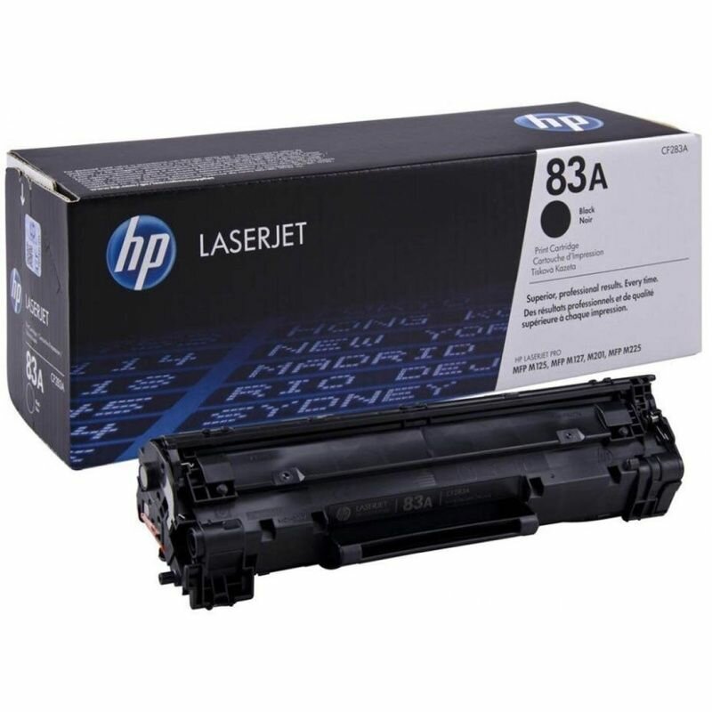 Картридж для лазерных принтеров HP 83A, черный, LJ Pro MFP M125 (CF283A)