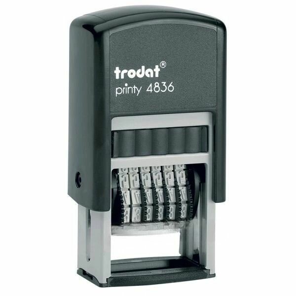 Нумератор Trodat ленточный 6-разрядный 3,8 мм, черный (4836)
