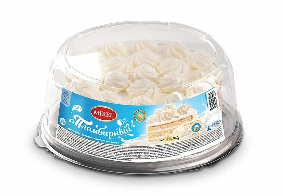 Торт MIREL "Пломбирный", 750 г