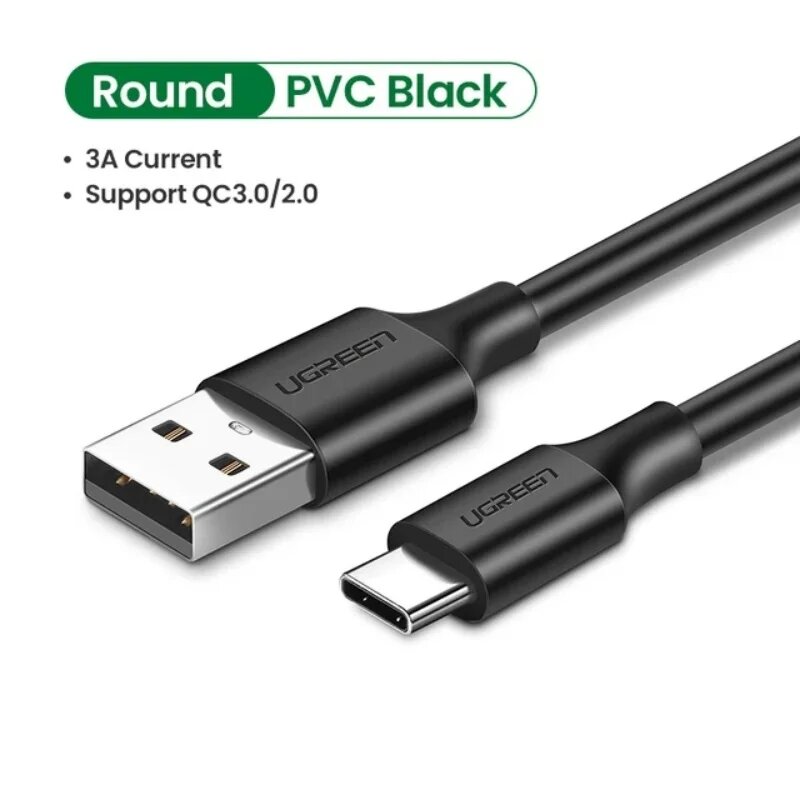 UGREEN USB C-кабель 5 Гбит/с USB3.0 A — USB C для iPad Pro Samsung Galaxy S24 для Switch M2 SSD NVME USB3.0 Суперскоростной кабель для передачи данных
