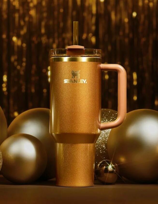 Stanley термокружка с трубочкой Quencher H2.0 FlowState Tumbler (Copper Tinsel) 1,2л