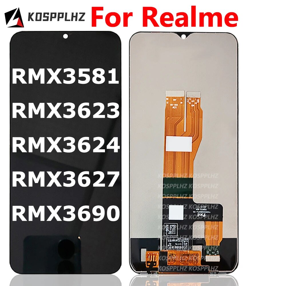 6,5 "для Realme RMX3581 ЖК-дисплей и замена сенсорного экрана для REALME RMX3623 RMX3624 RMX3627 RMX3690 ЖК-дисплей For RMX3627
