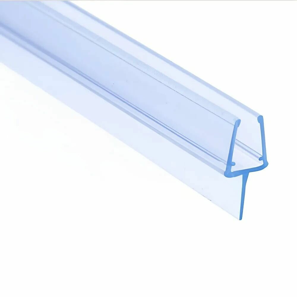 Т-образный уплотнитель душевой кабины на стекло и дверь толщиной 5 мм, длина100 см, лепесток 15 мм, нижний дверной защитный молдинг каплеотбойник водоотражатель