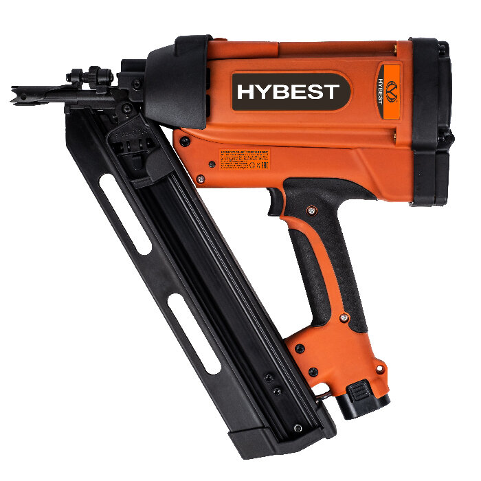 Аккумуляторный гвоздезабивной пистолет Hybest GFN3490B, 50-90 мм