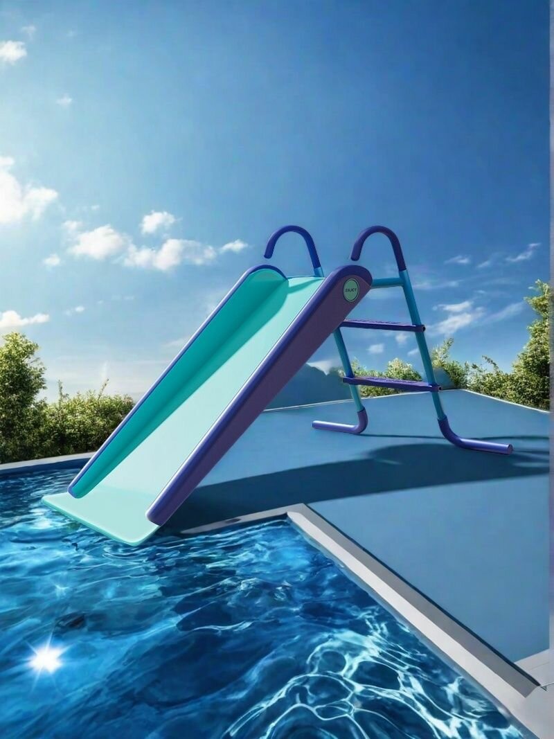 Горка для бассейна, для детей от 3 лет, подключение воды, параллельный хват