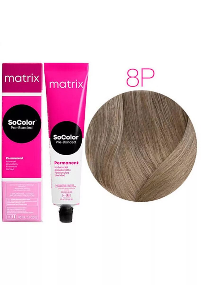 Matrix SoColor 8P Стойкая краска для волос 90 мл