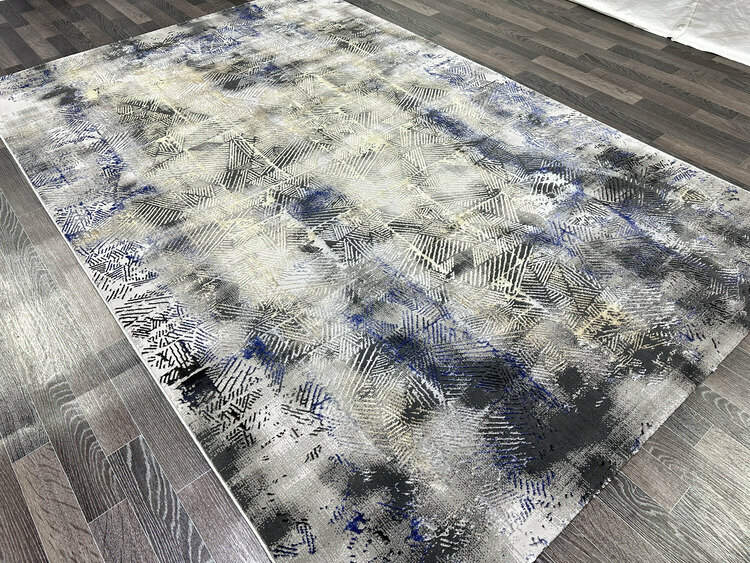 Ковер, Прямой, Серый, Синий, Бежевый, Современный, на пол, в гостиную, спальню, в ассортименте (120 см. на 180 см.)