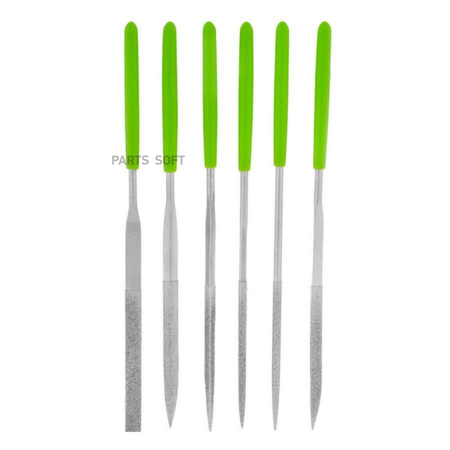 Набор надфилей алмазных, 140х50х3, 6 шт. Сибртех