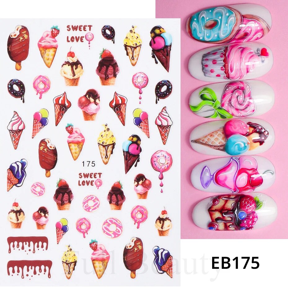Black Cat Animals Nail Sticker 3D Embossed Decals, Y2K Charms Cute Cartoon Flower Adhesive Sliders Foils Manicure Nail Art Decor