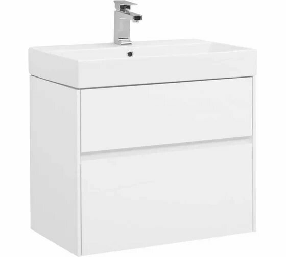 Тумба с раковиной Aquanet Бруклин 70 белый