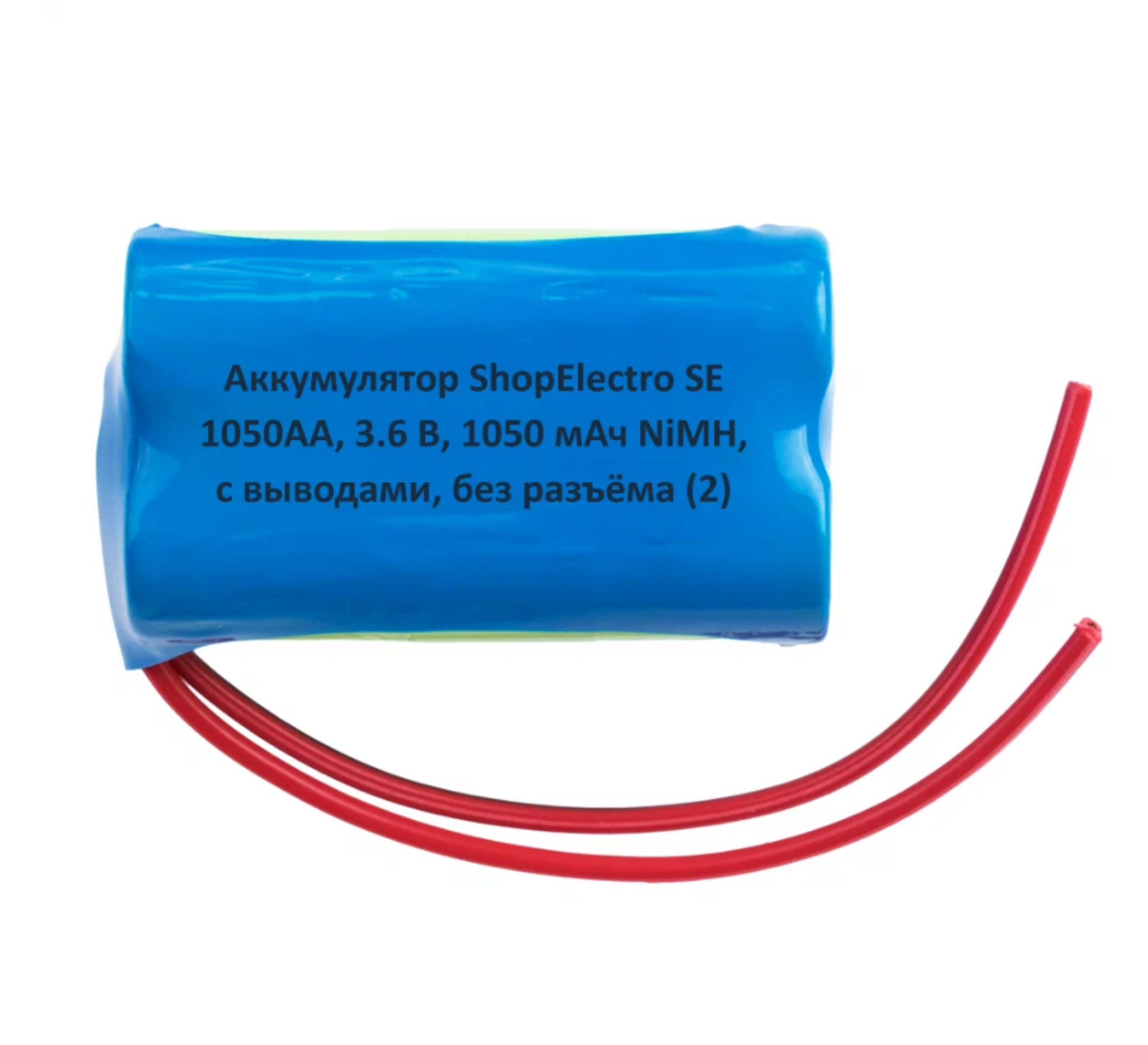 Аккумулятор ShopElectro SE1050АА, 3.6 В, 1050 мАч/ 3.6 V, 1050 mAh, NiMH, с выводами, без разъёма (2)