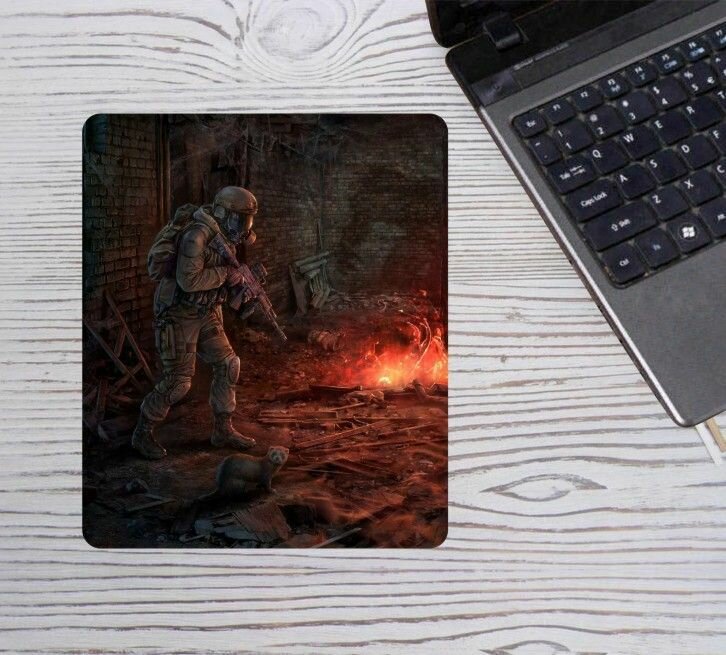 Коврик для мышки игровой 36 на 29 см GOODbrelok Stalker/ Сталкер №21