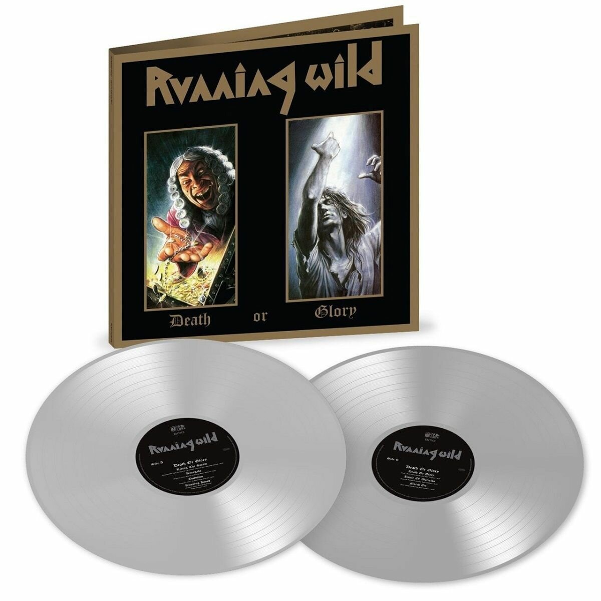 Running Wild. Death Or Glory (2LP Reissue/Grey Vinyl/Виниловая пластинка)