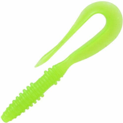 Мягкая приманка Keitech MAD WAG MINI 3.5" # 026 Clear Chartreuse Glow