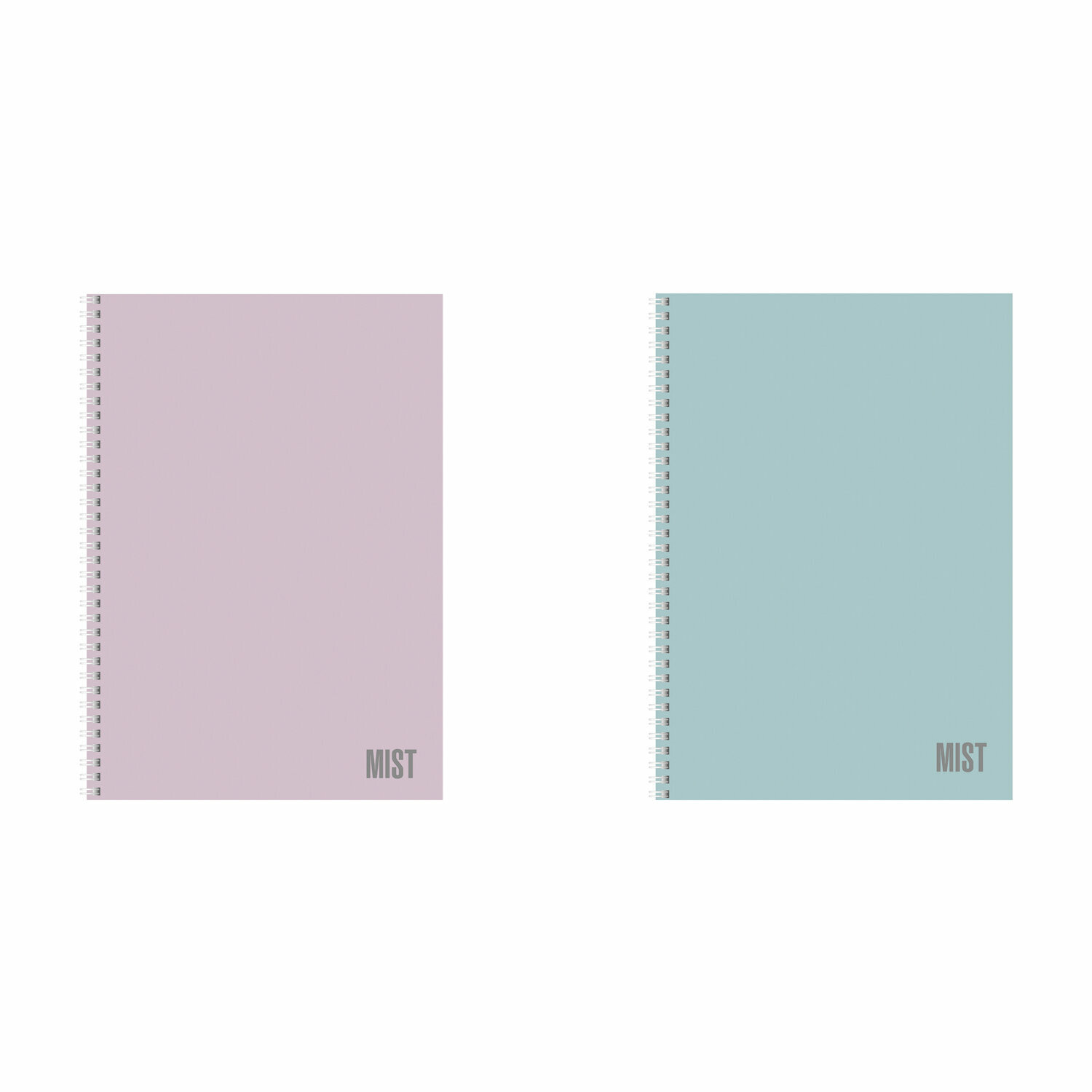 Тетрадь А4 80 л. HATBER, гребень, клетка, Soft-touch ламинация, "Mist" (микс в спайке), 090095, 80Т4лВ1гр (цена только за 1 шт.)