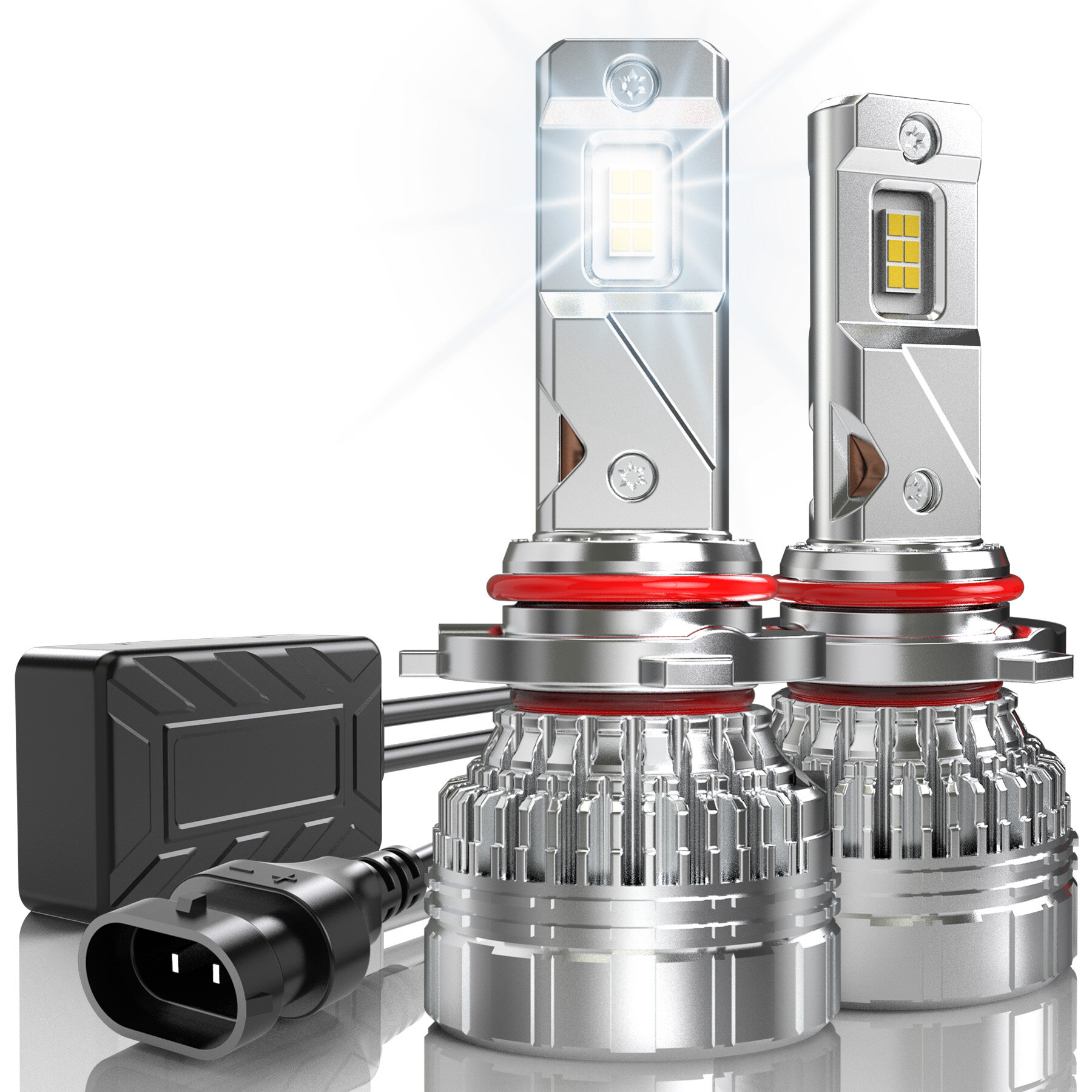 Светодиодные фары HB3 9005, 110W 30000LM 800% яркость 6500K HB3 Галогенные лампы Замена комплекта,2 шт