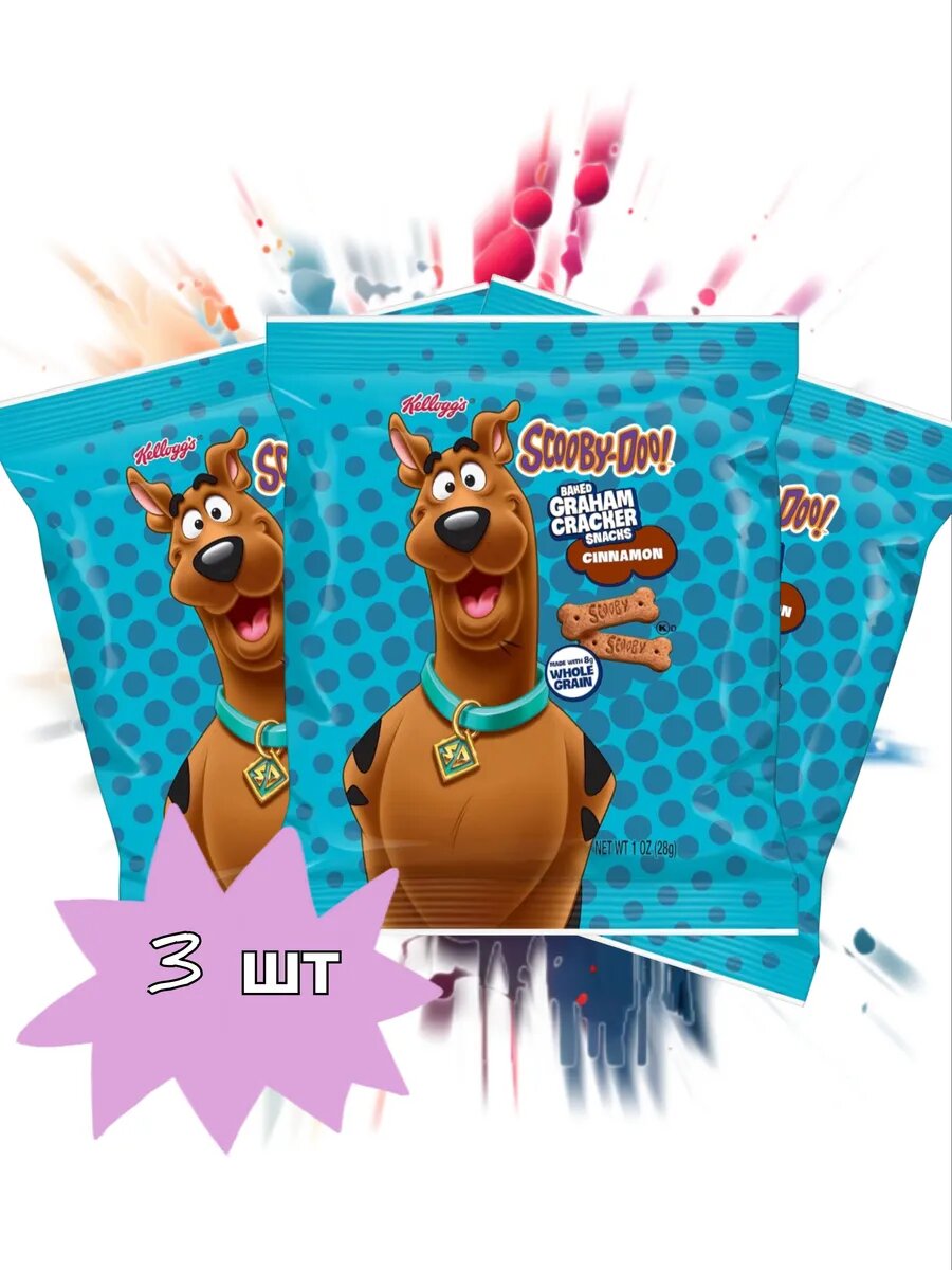 Крекеры Kellogg's Scooby-Doo Корица 3 шт