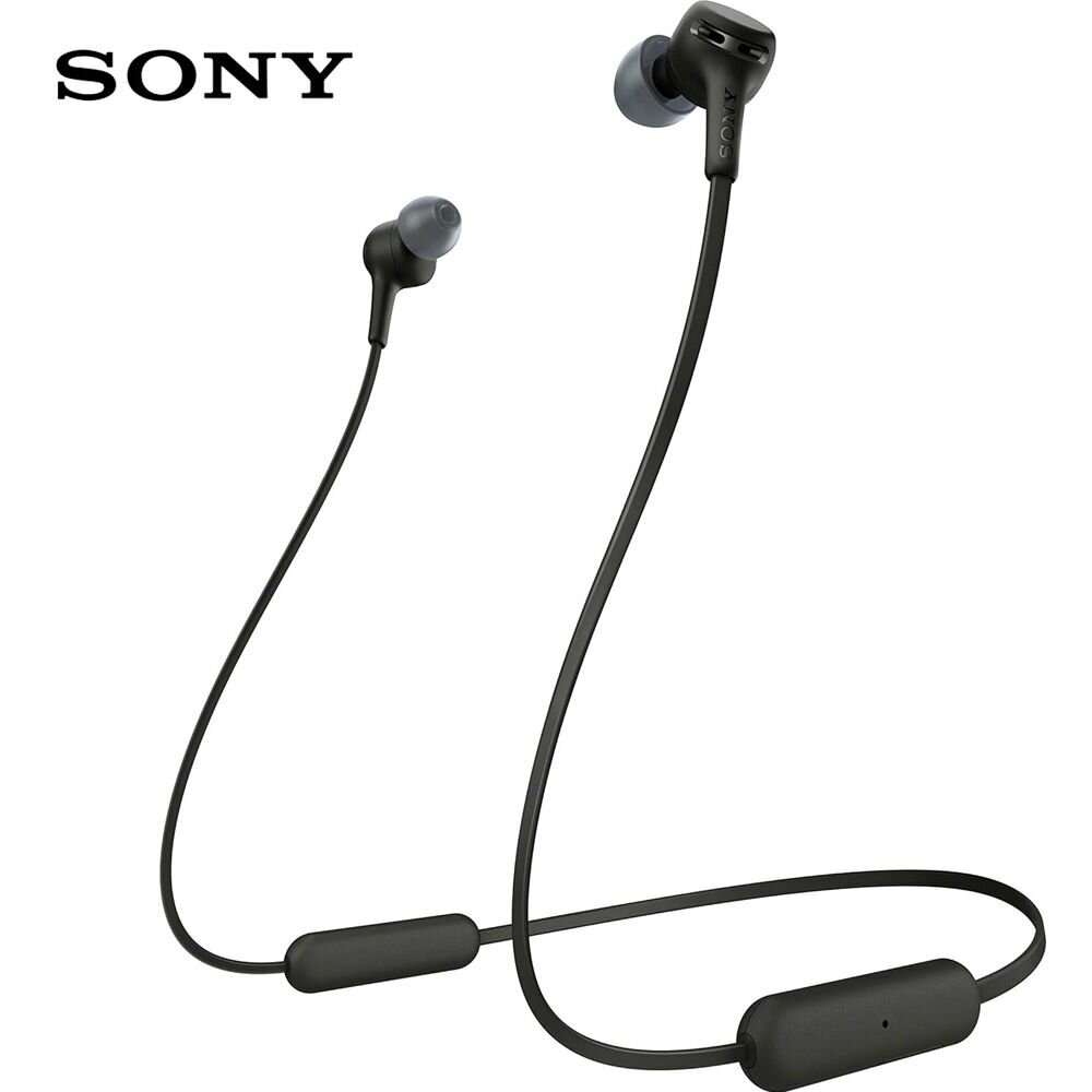 Sony WI-XB400 наушники беспроводные, Беспроводная гарнитура/Bluetooth наушники In-Ear Extra Bass с микрофоном для телефонных звонков, черный.