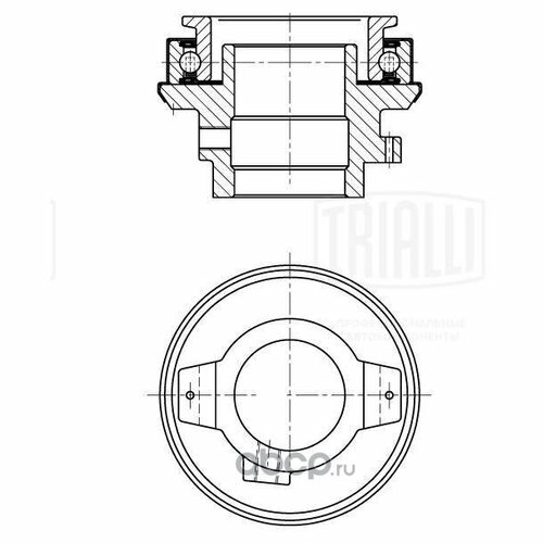 Муфта выкл. сцеп. для а/м КамАЗ Компас 9 (22-)/JAC N75/N80/N90 с двиг. Cummins ISF 3.8 (CT 0711) Trialli CT0711