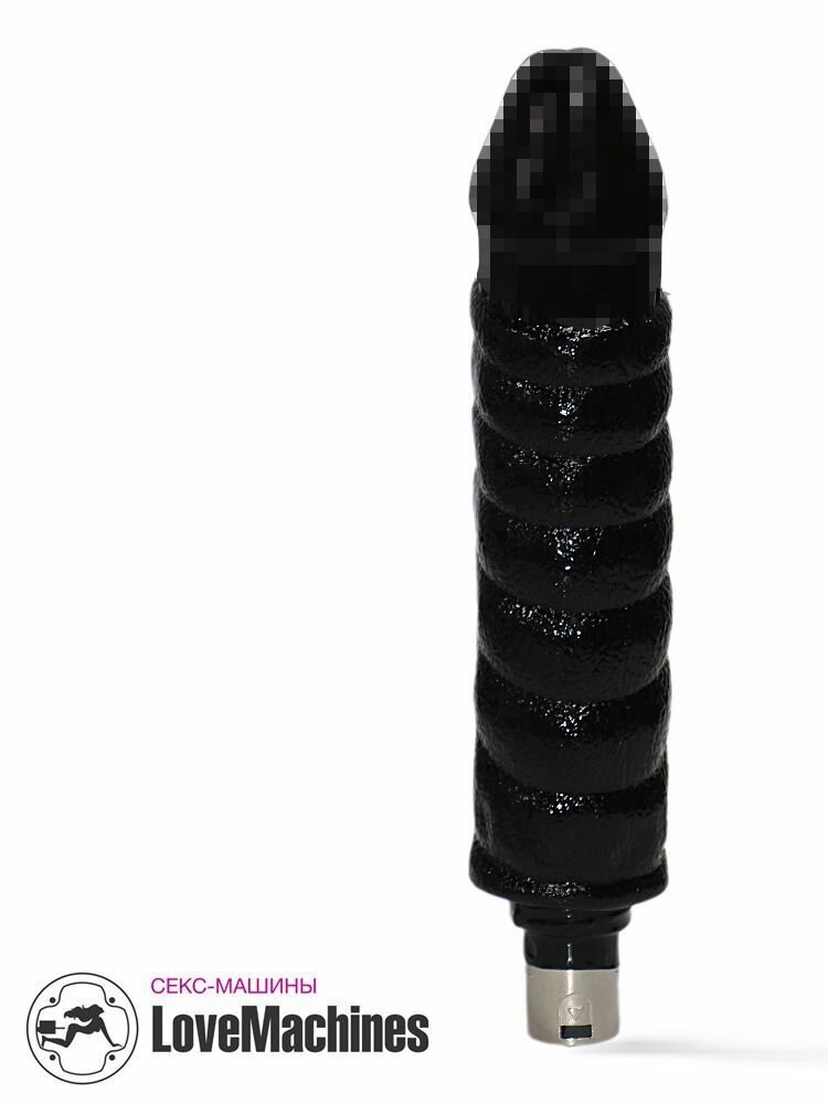 Фаллоимитатор ребристый 19 см XLR насадка для секс машины