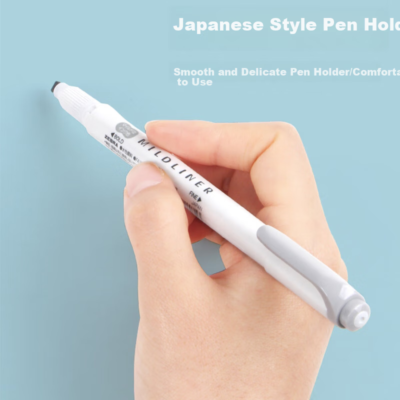 ZEBRA Mildliner Highlighter WKT7 Double-Ended Highlighter Student Marker Pen Journal Pen Morandi Color Series 5 Colors Set