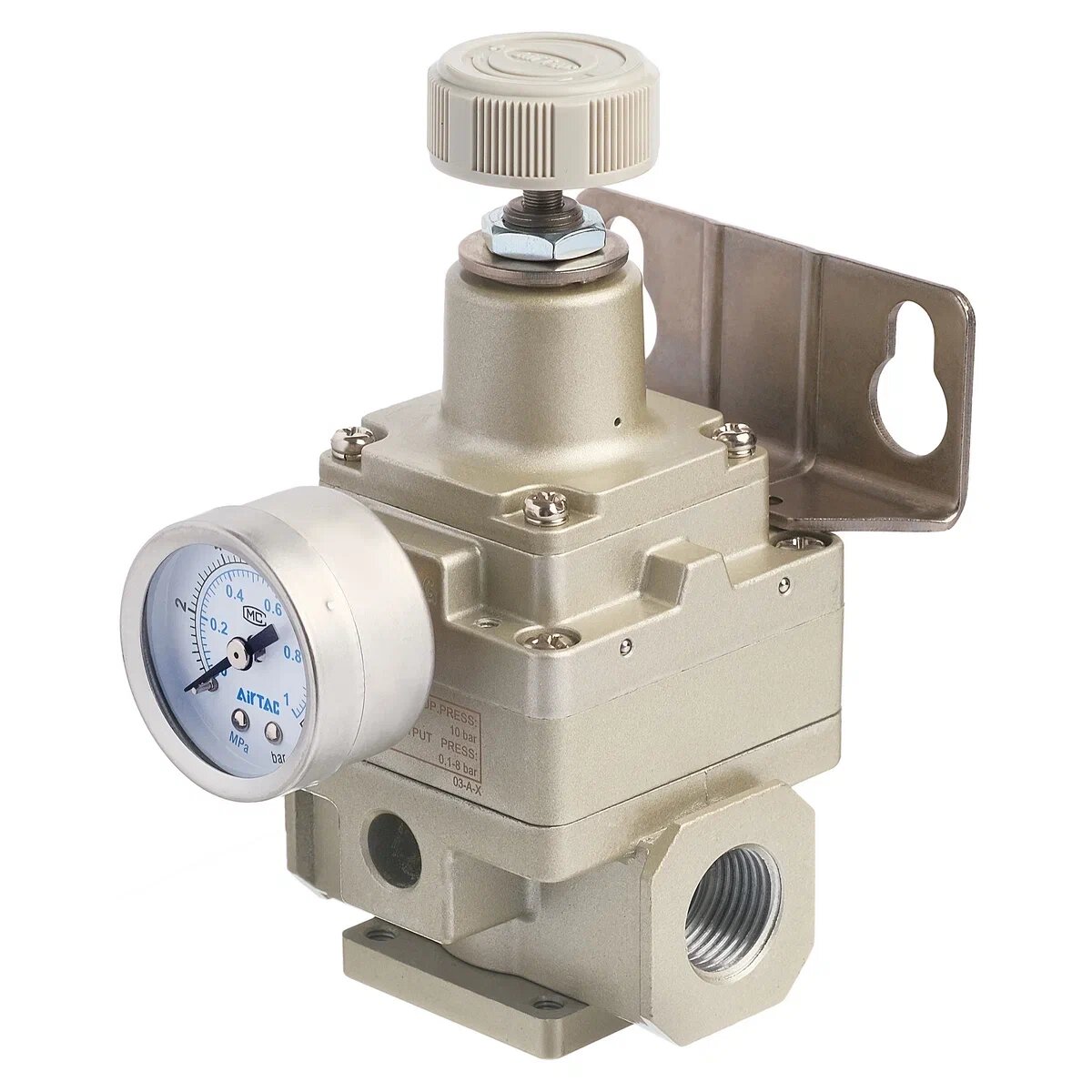 Регулятор давления воздуха Airtac GPR40015HG со встроенным манометром, G1/2