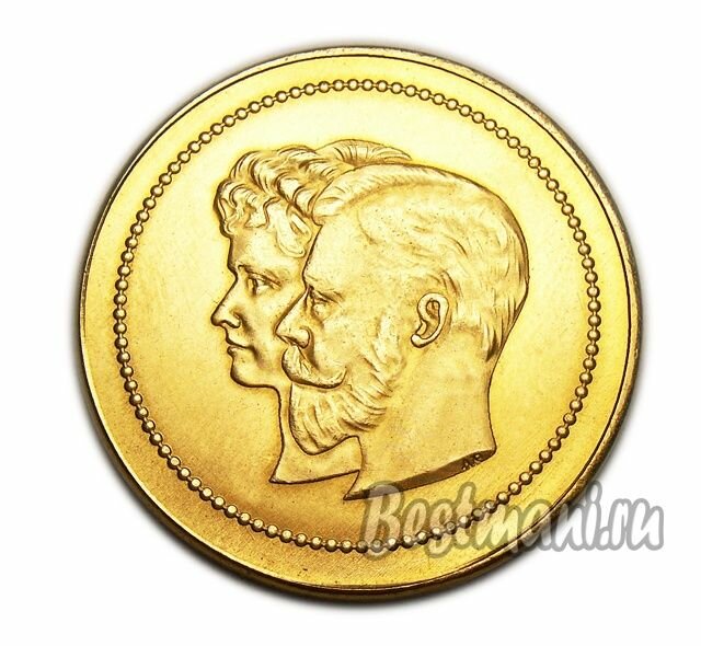 Золотая медаль выставка печатного дела 1895 года сувенирная копия, ордена медали и награды