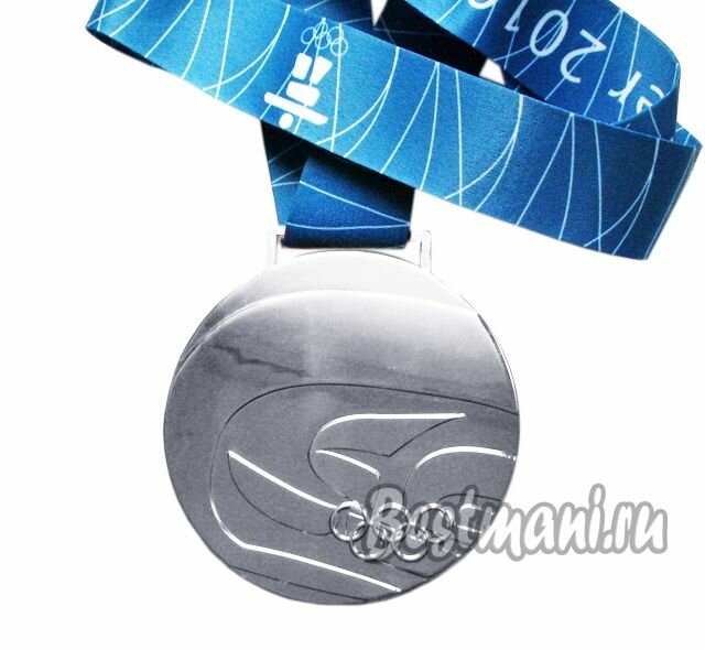 Серебряная медаль XXI зимних Олимпийских игр в Ванкувере 2010, сувенирная копия, ордена медали и награды