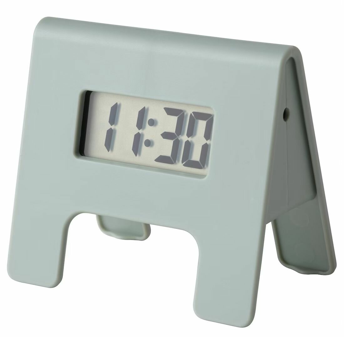 Часы-будильник KUPONG, IKEA, электронный механизм, пластик, 4x6 см