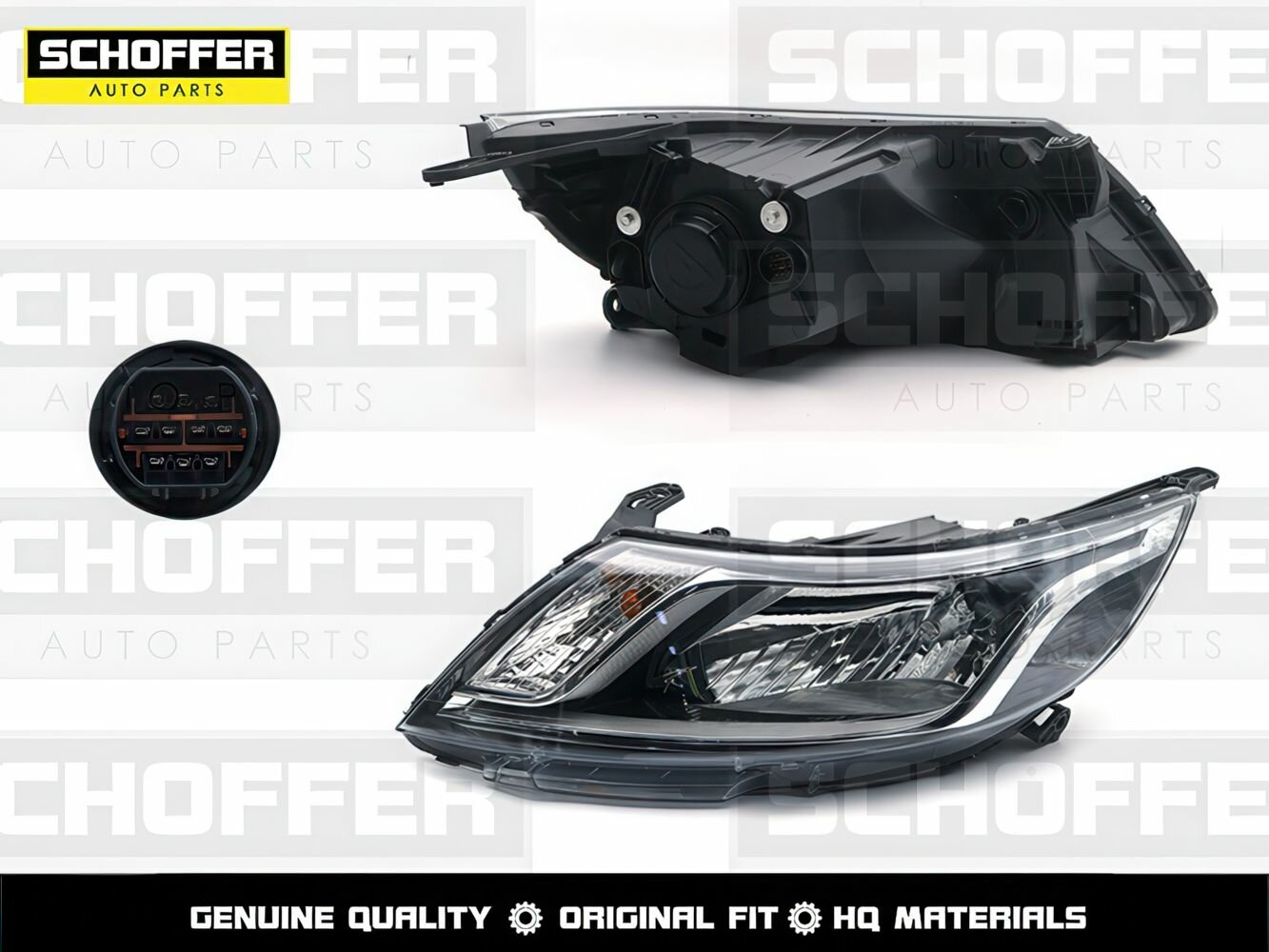 Фара левая, для КИА Рио III 2010-2014 KIA Rio III 2010-2014, артикул SHF-12022, производителя SCHOFFER