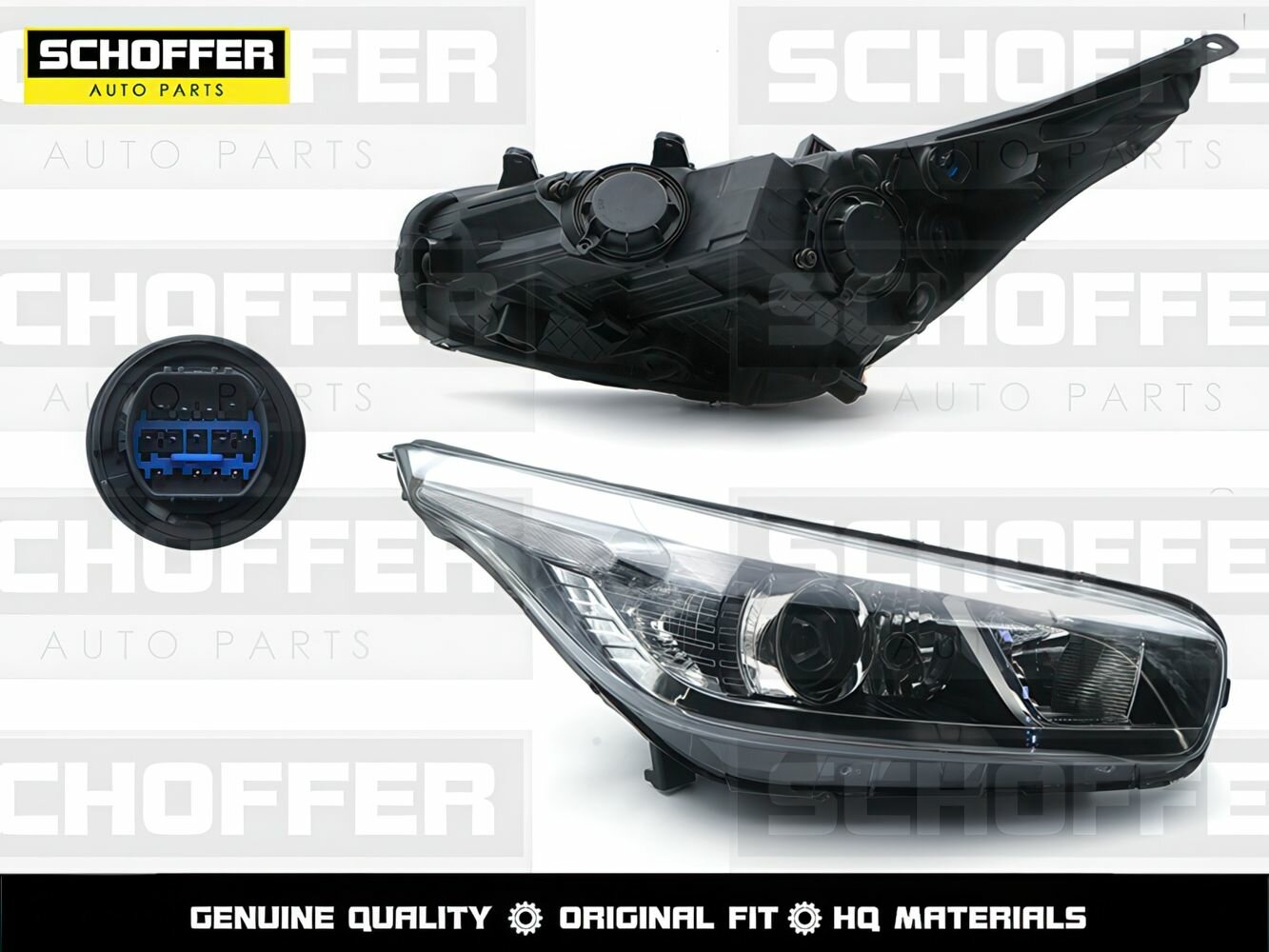 Фара правая не диодная, для КИА Сид 2012-2018 KIA Ceed 2012-2018, артикул SHF-12085, производителя SCHOFFER
