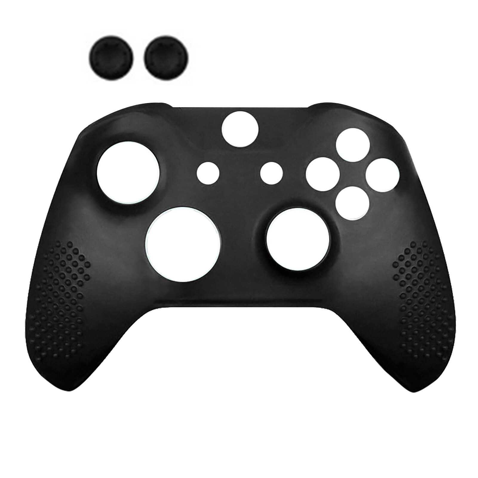 Силиконовый чехол для геймпада XBOX ONE Slim, черный, противоскользящий защитный чехол с колпачками клавиш для контроллера
