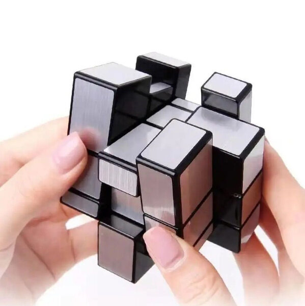 Головоломка Зеркальный куб QiYi MoFangGe 3x3x3 Mirror Blocks (серебро)