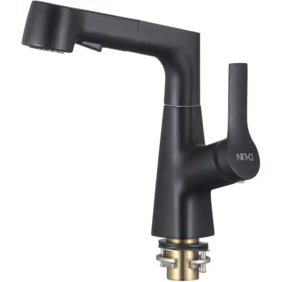 Смеситель для раковины D-lin D158374-A, черный