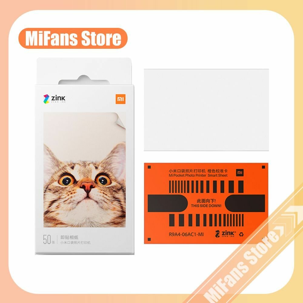 Xiaomi бумага для фотопечатибумага ZINK, 50 шт.